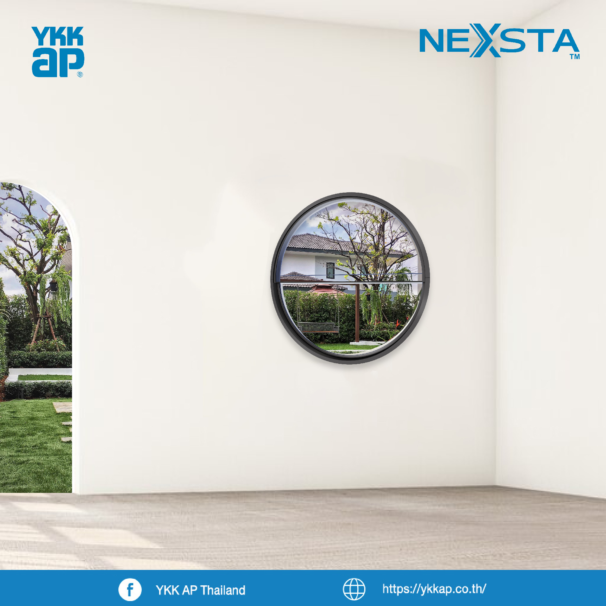 สร้างความมินิมอลด้วยหน้าต่างบานฟิกซ์ NEXSTA - YKK AP Thailand